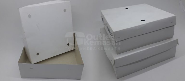 Jual Dus Nasi Kotak Putih Polos - Outlet Kemasan
