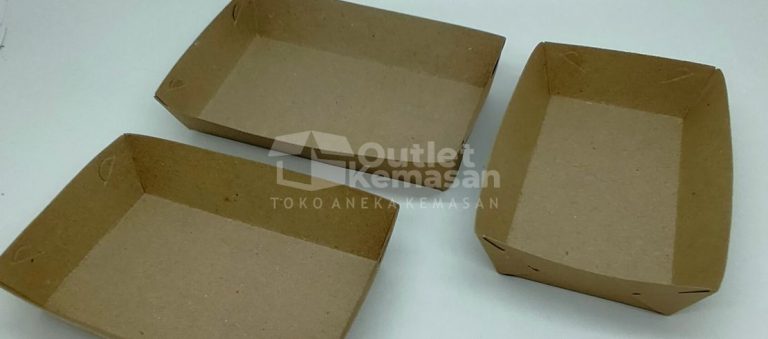 Jual Paper Tray Food Polos- Ukuran Lengkap- Harga Bersahabat - Outlet ...